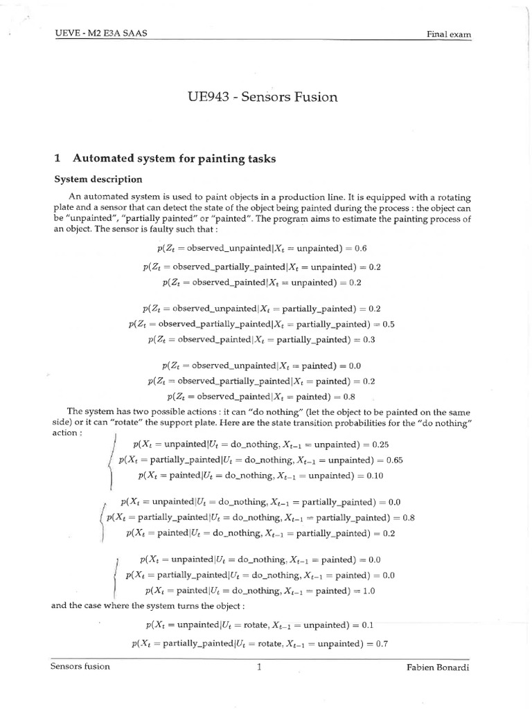 Sensors Fusion | PDF