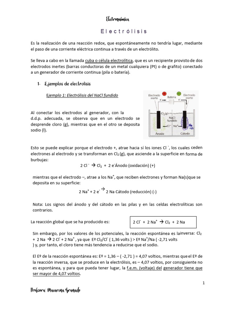 Eletroquímica | PDF | Electrodo | Redox