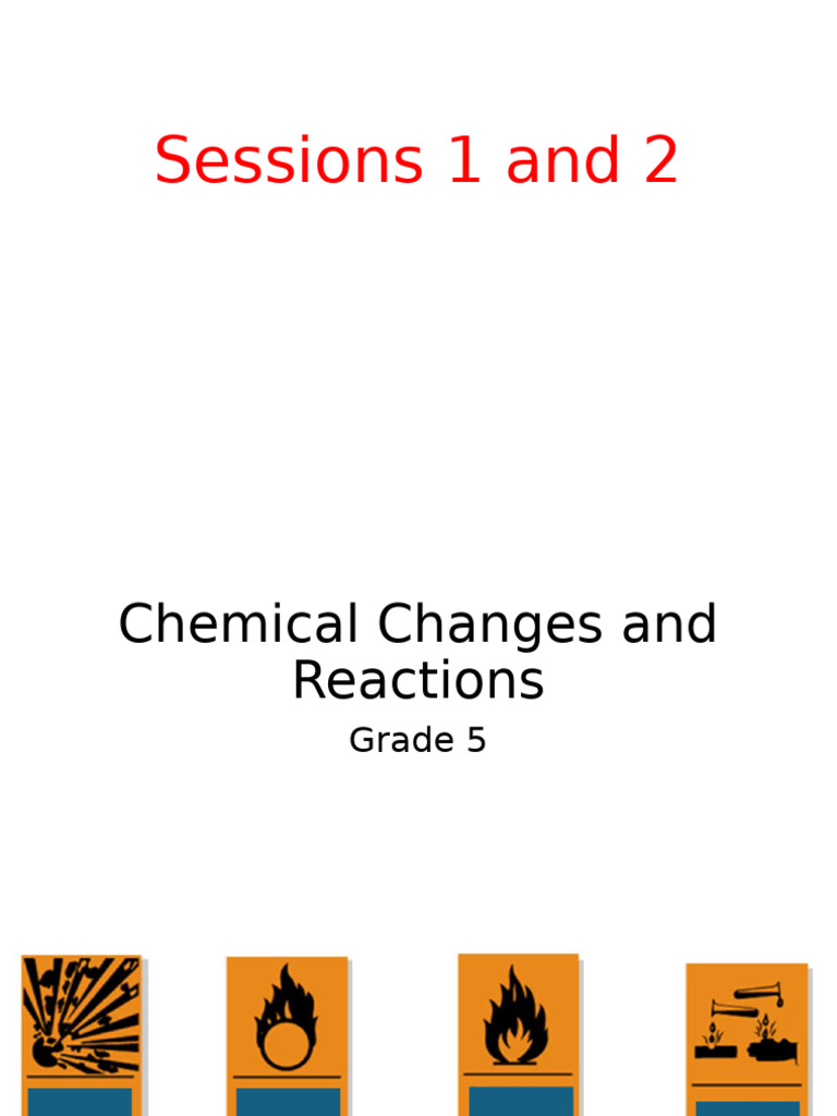 Grade 5 Chemical Reactions Guide | PDF | Precipitation (Chemistry ...