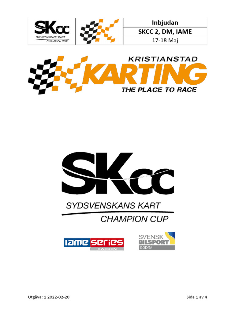 SKCC 2 Inbjudan | PDF