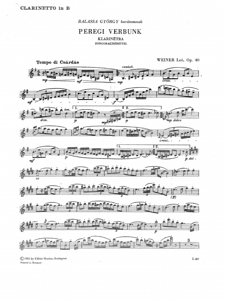 9504 Weiner - Peregi Verbunk (Parte) | PDF