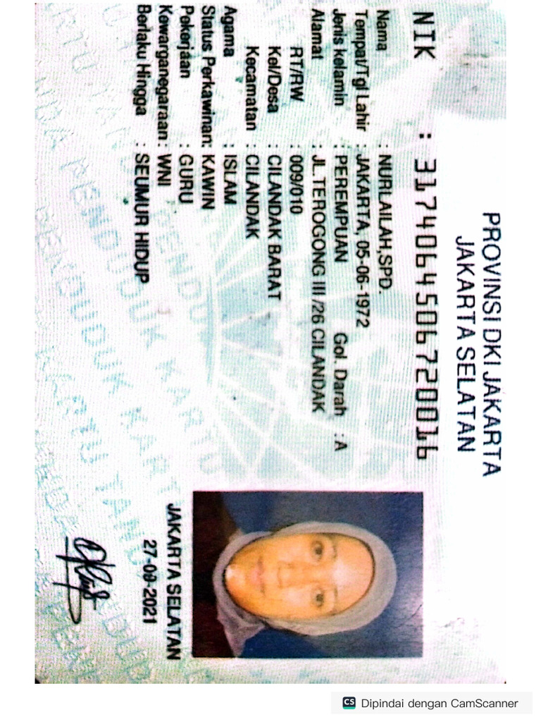 KTP Nurlailah, SPD | PDF