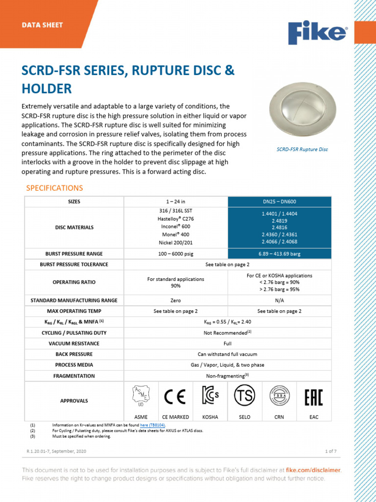 Datasheet SCRD FSR US VERSION AS 11.06.2024 | PDF | Screw | Mechanical Engineering