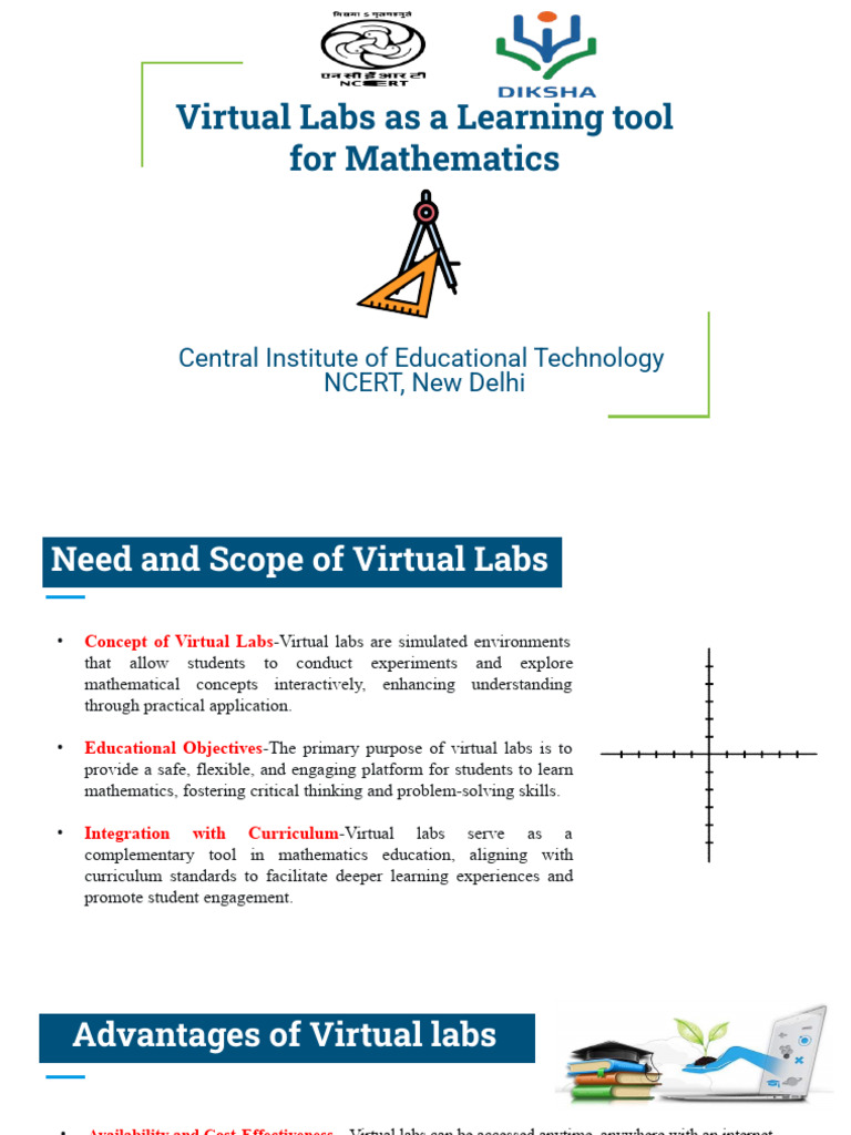 Virtual Labs for Mathematics Learning | PDF | Educational Assessment ...