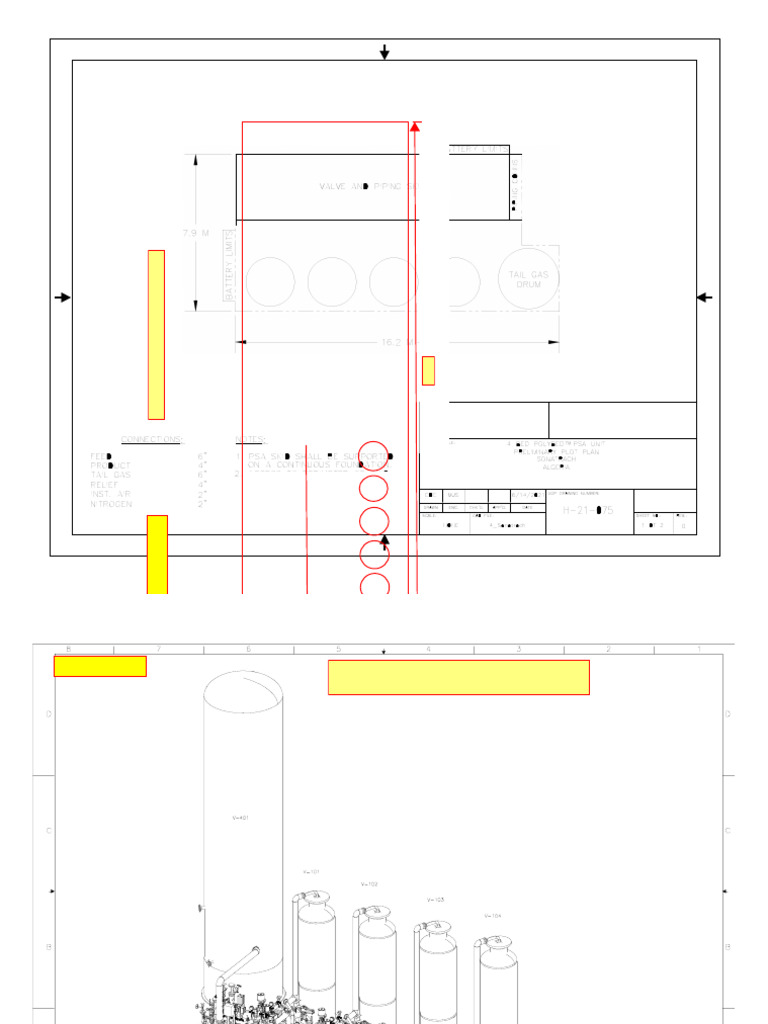 PSA Unit Plot Plan for Sonatrach | PDF | Gas Technologies | Gases