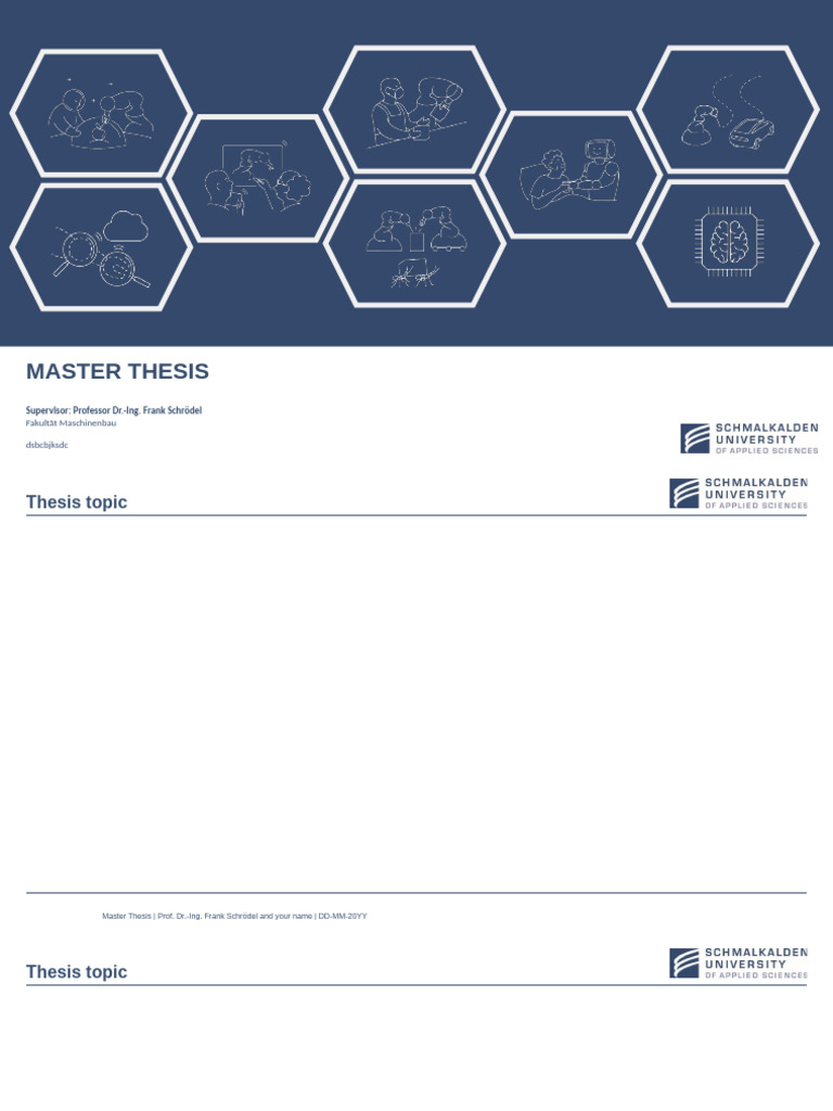 Master Thesis Template - For Student of Schmalkalden | PDF