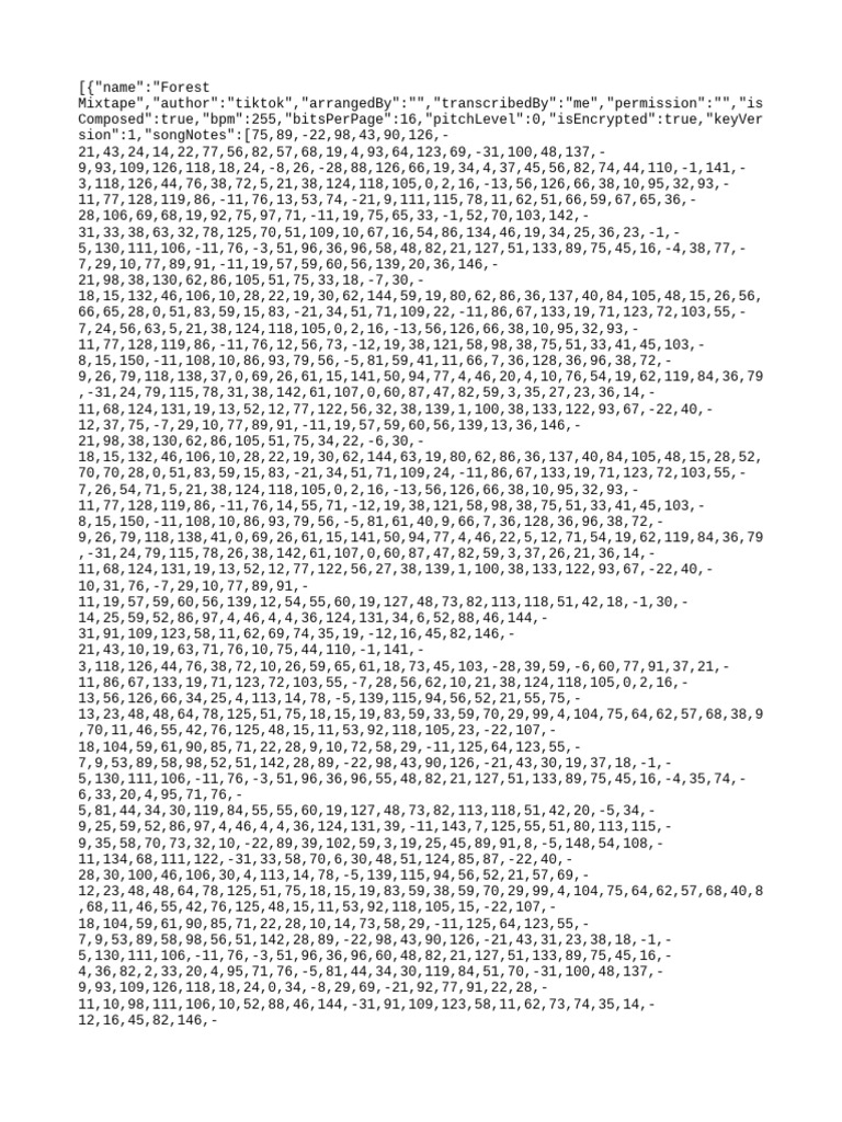 Forest Mixtape | PDF