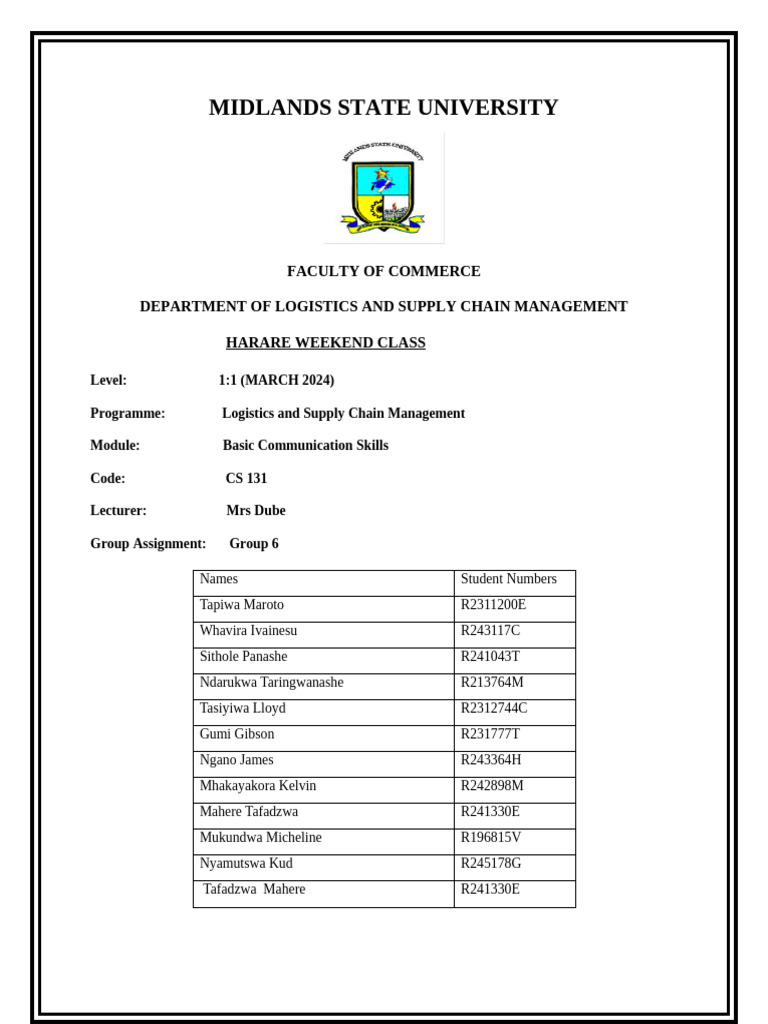 Group Assignment - Comm Skills - HLSC | PDF | Quantitative Research ...