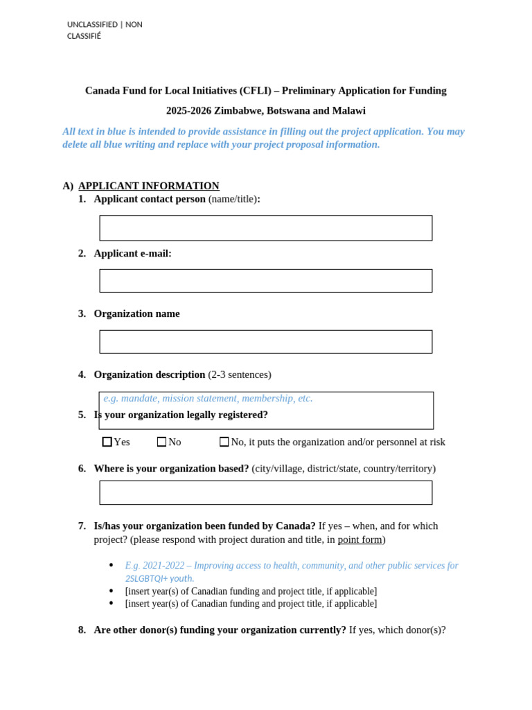 CFLI 2025-2026 Funding Application Guide | PDF