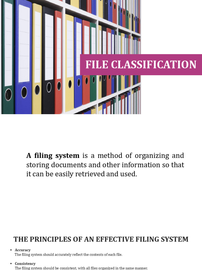 Topic 7 - File Classification (181224) | PDF | Computer File | Records ...