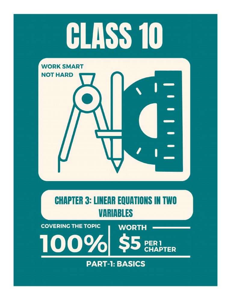 Chapter 3 Linear Equation In Two Variables Pdf Equations System