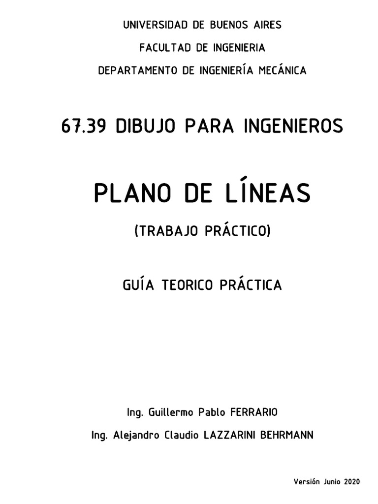 Guía de Dibujo de Líneas para Ingenieros | PDF | Dibujo | Curva