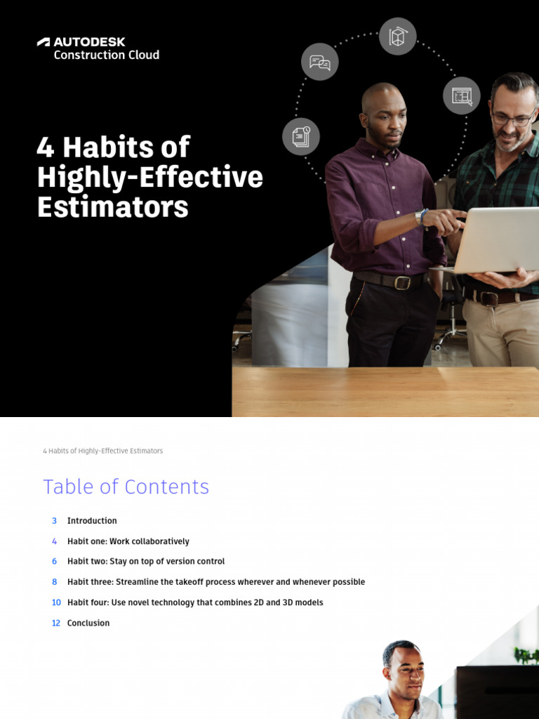 4 Habits of Highly-Effective Estimators | PDF | Building Information Modeling | Version Control
