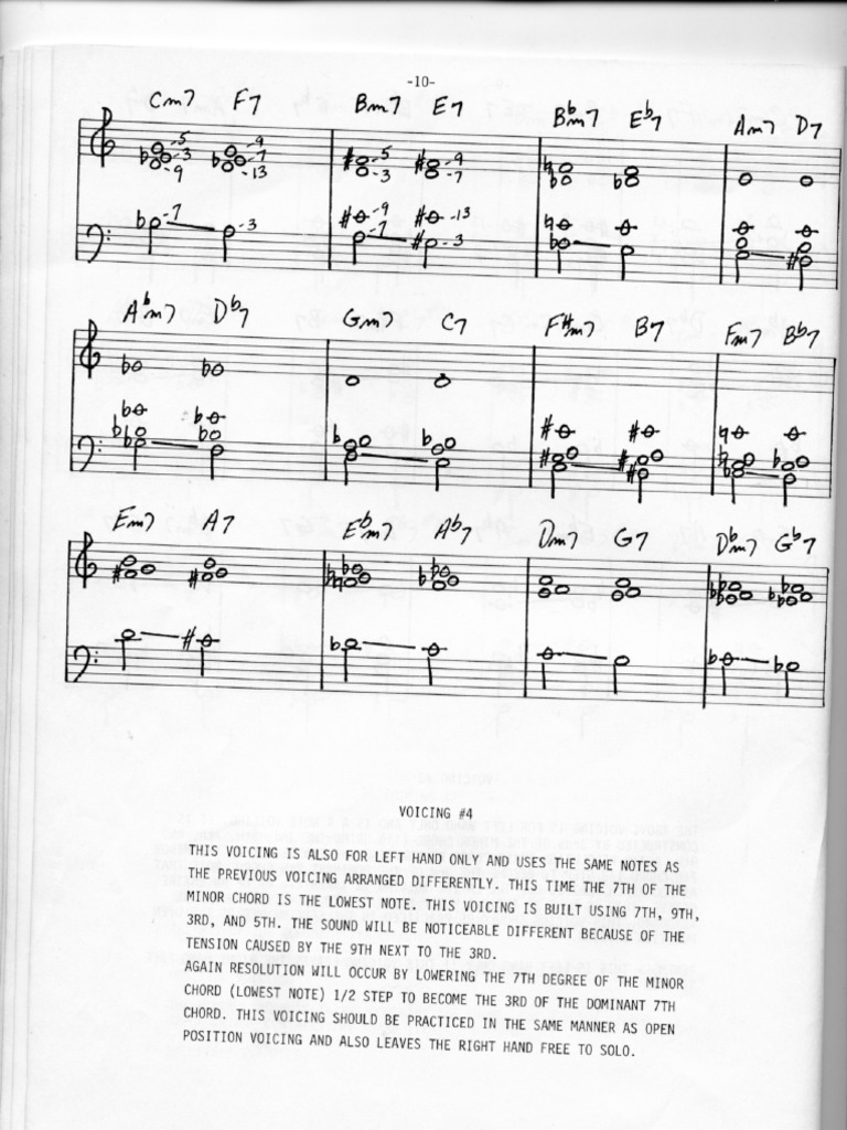 Contemporary Jazz Piano Voicings 8 | PDF