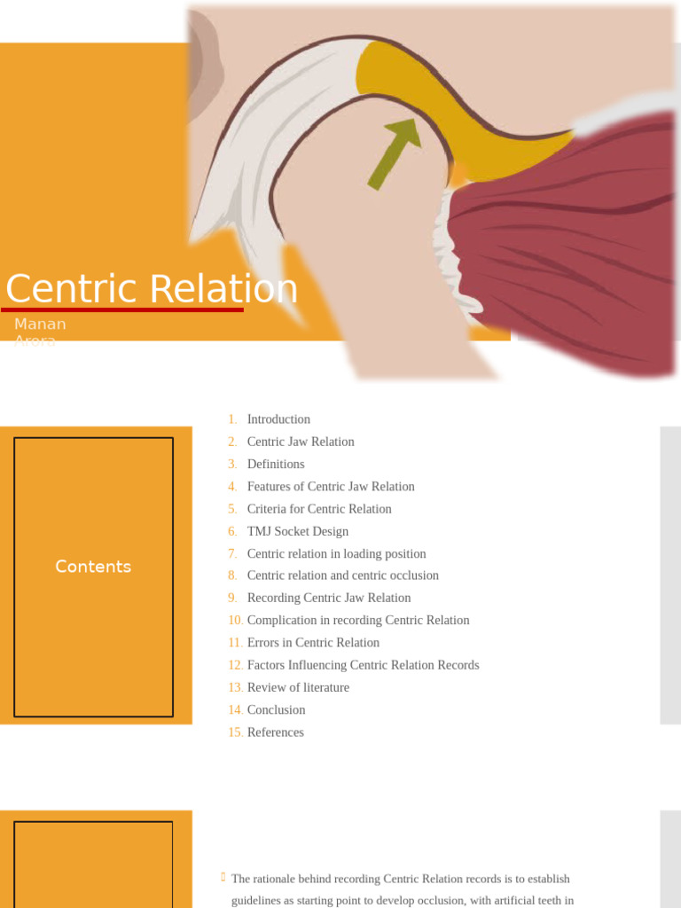 Understanding Centric Relation in Dentistry | PDF | Dentures ...