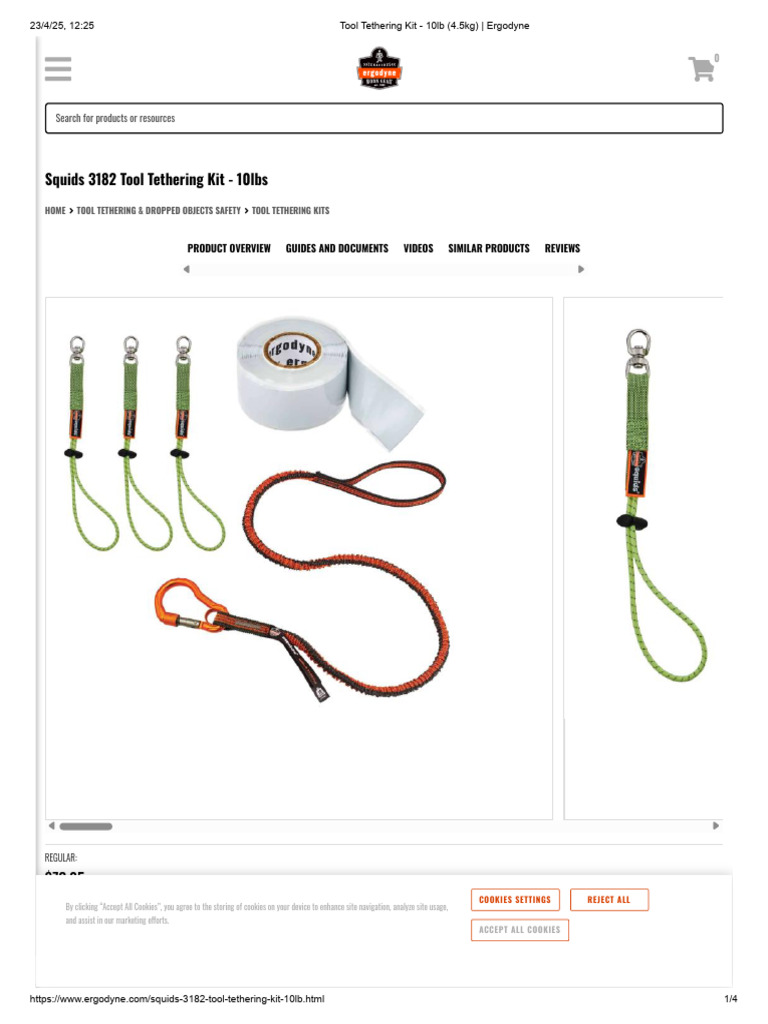 Tool Tethering Kit - 10lb (4.5kg) - Ergodyne | PDF