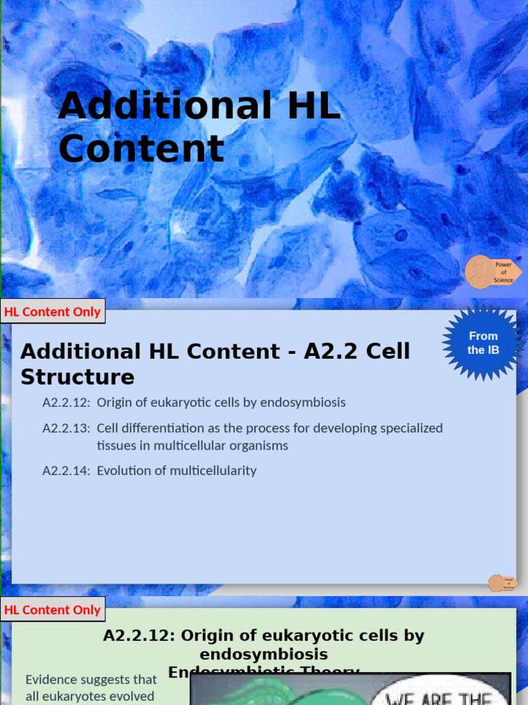 A2.2. - Cell Structrure - Additional HL | PDF | Cell (Biology) | Prokaryote