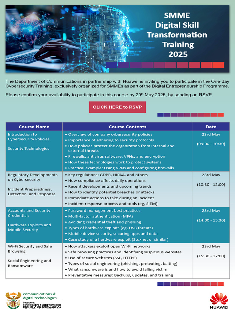 SMME Digital Skills Training 23 May 2025 | PDF | Security | Computer ...