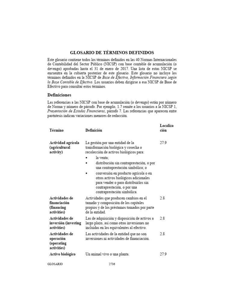 GLOSARIO DE TÉRMINOS DEFINIDOS - CONTABILIDAD | PDF | Contabilidad ...