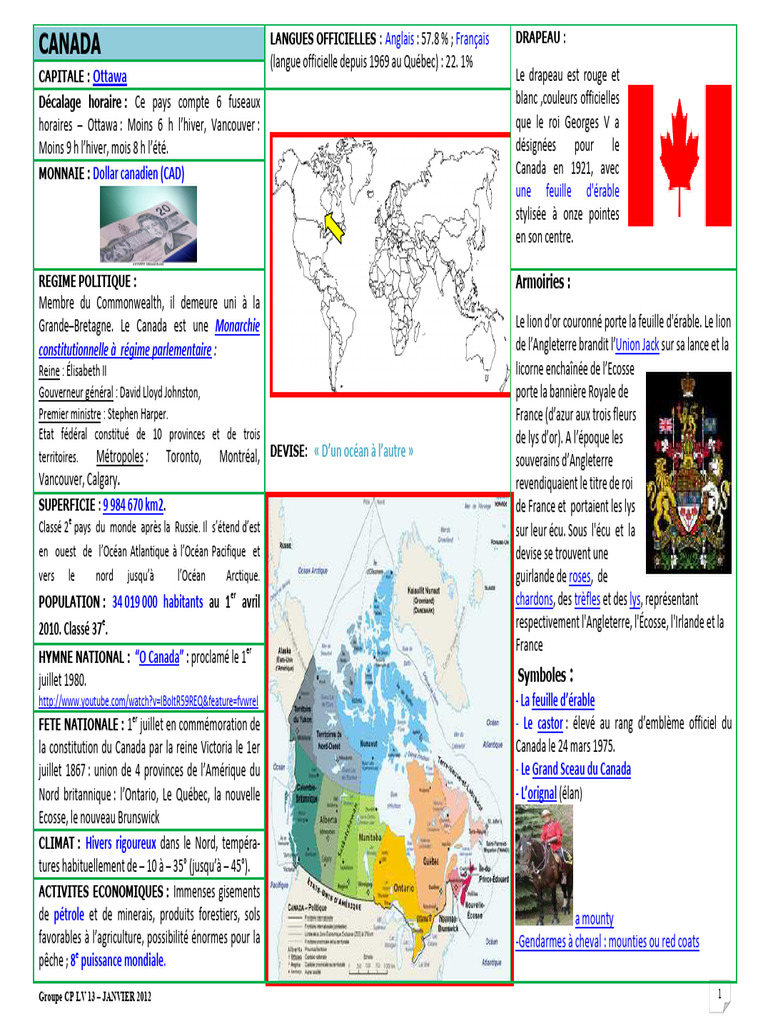 Aperçu du Canada : Culture et Histoire | PDF | Inuit | Canada