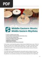 Rhythmic Modes in Arab Music | PDF | Rhythm | Arabic