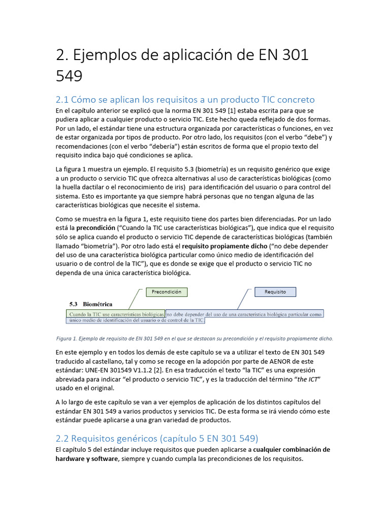 Ejemplos de Aplicación de EN 301 549 | PDF | Aplicación movil | Software