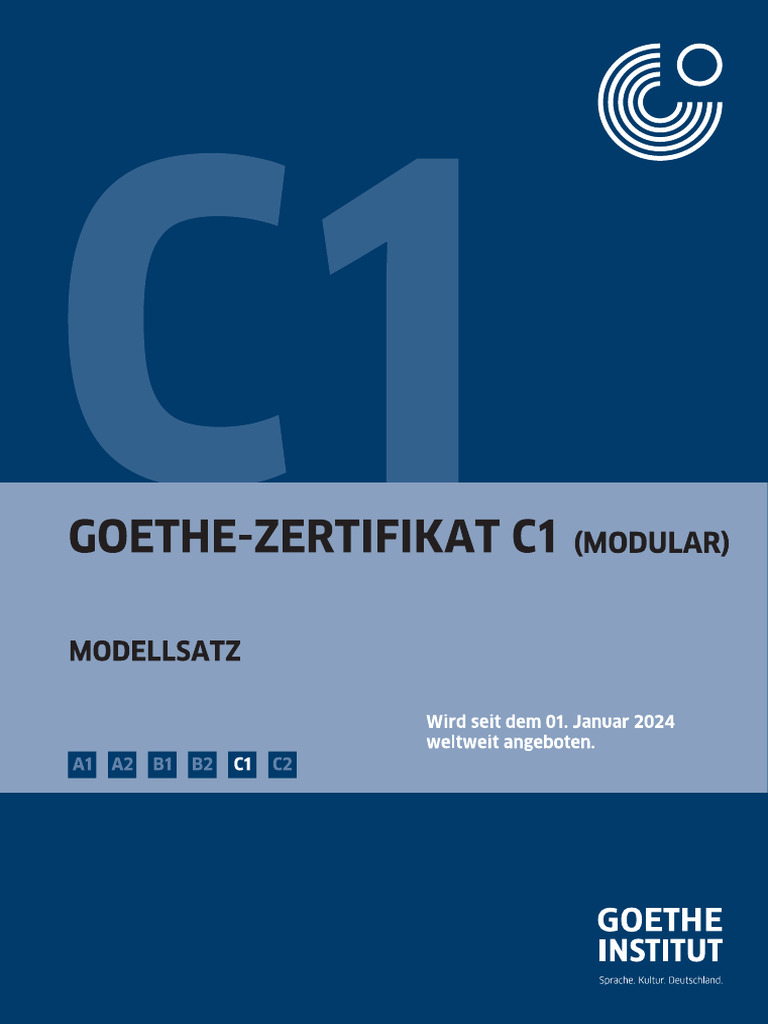 Modelsatz c1 Goethe 2024 | PDF