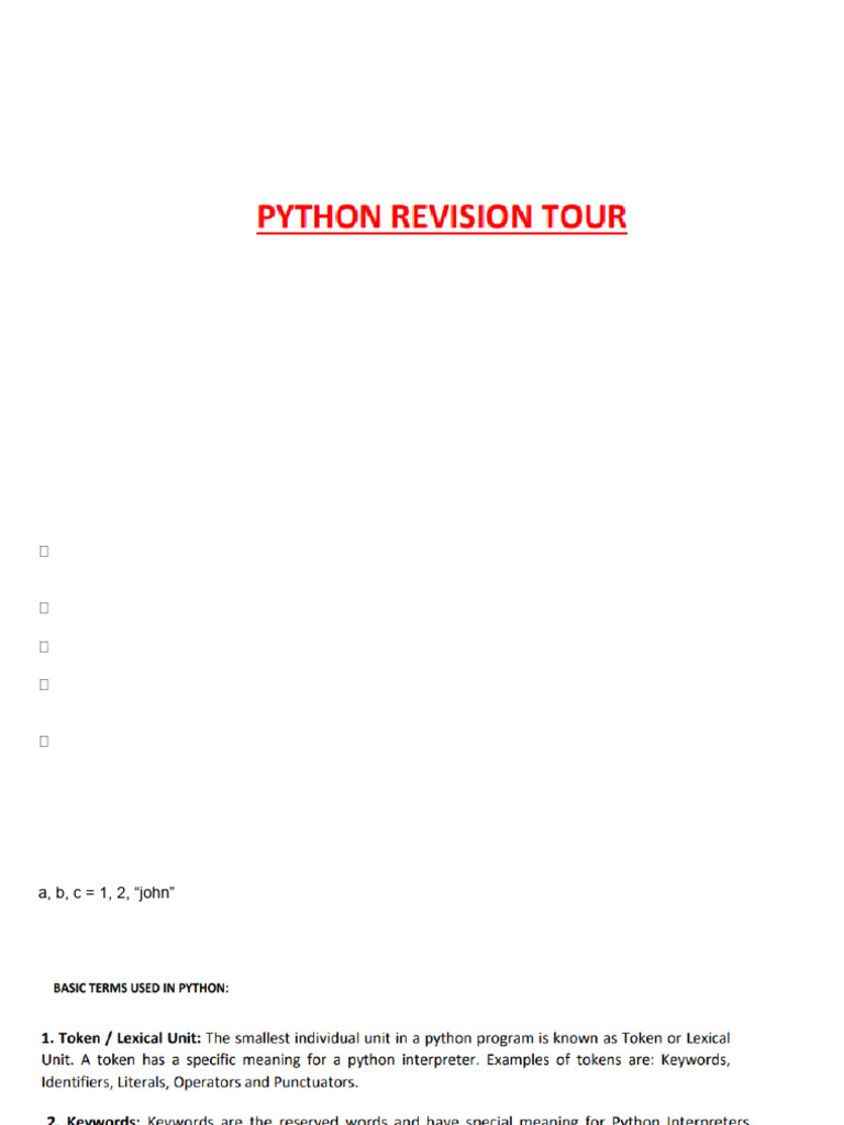 2025 2026 Class XII Computer Science Chapter 1 AW | PDF | Control Flow | Boolean Data Type