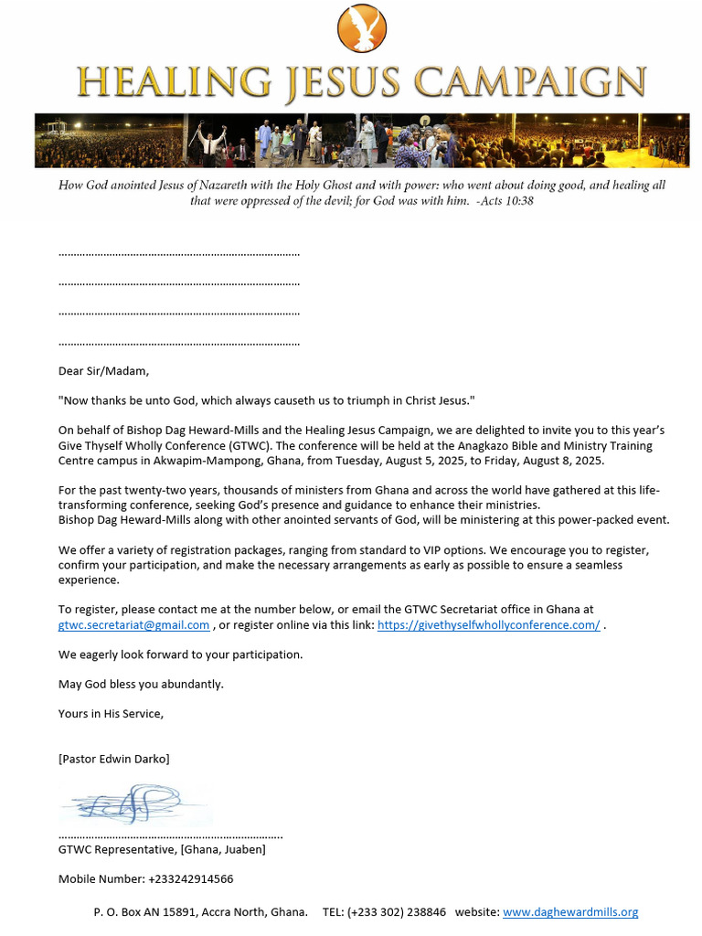 Document d1 - English Representative Invitation Letter For One On One ...
