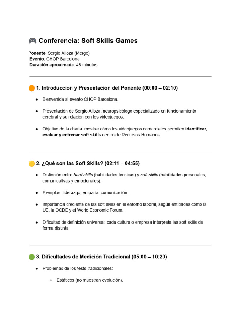 Soft Skills Games | PDF | Creatividad | Las emociones