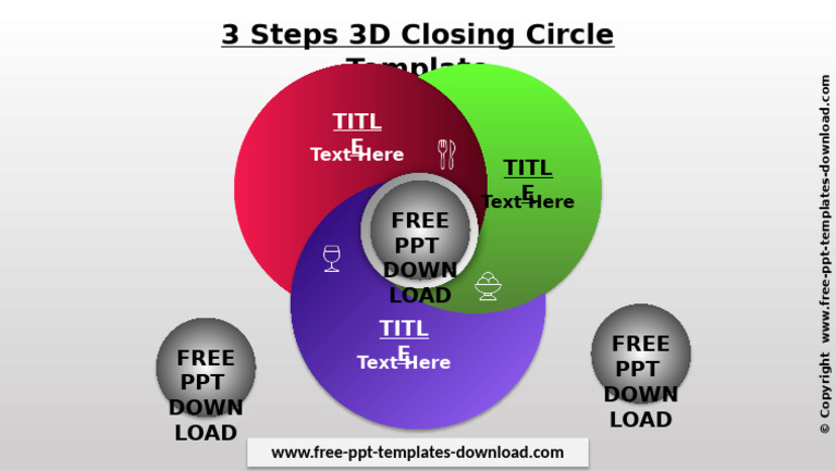 3 Steps 3D Closing Circle Template | PDF