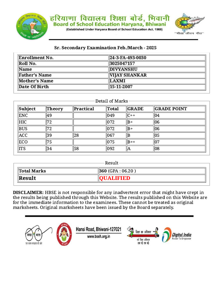 Result - Bsehexam2017.in ZXCMNBV Print - Aspx | PDF