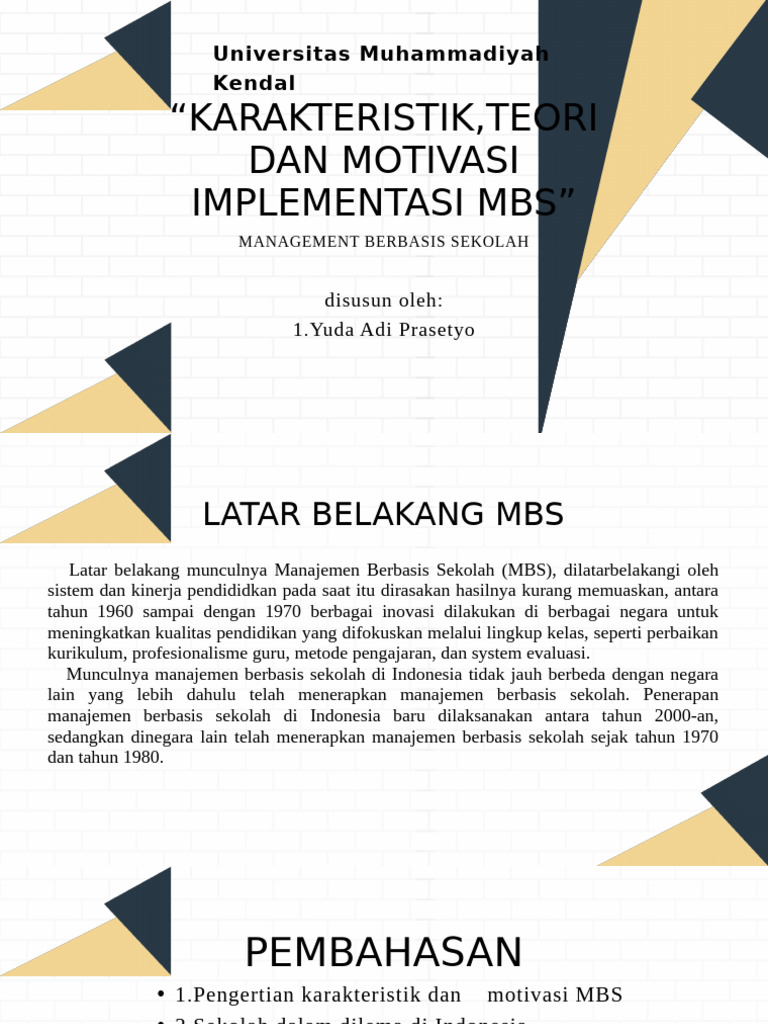 Karakteristik Mbs | PDF