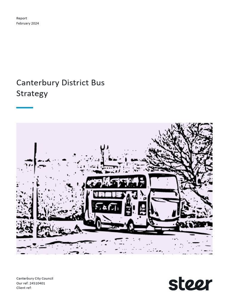Draft Canterbury District Bus Strategy | PDF | Transport | Bus