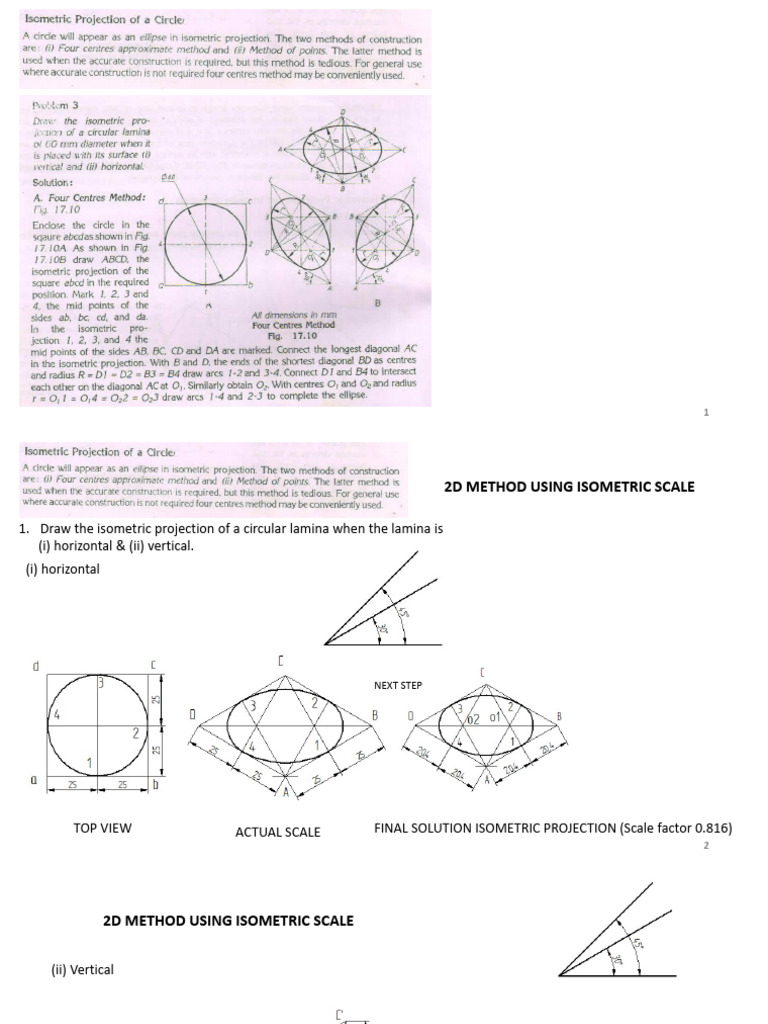 Presentation2 For 2d Drafting Isometric | PDF | Geometric Shapes ...