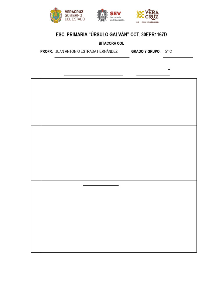 Formato de Bitacora COL | PDF