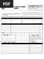 Pag-IBIG Member's Data Form (MDF) | PDF | Government | Social Institutions