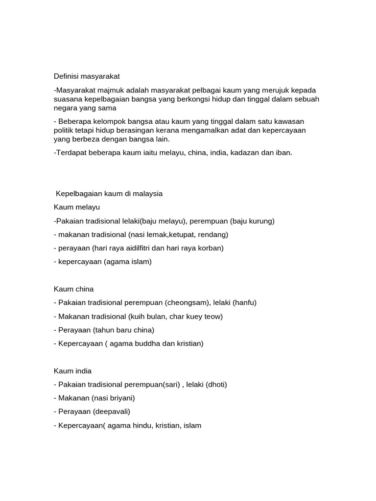 Definisi Masyarakat | PDF