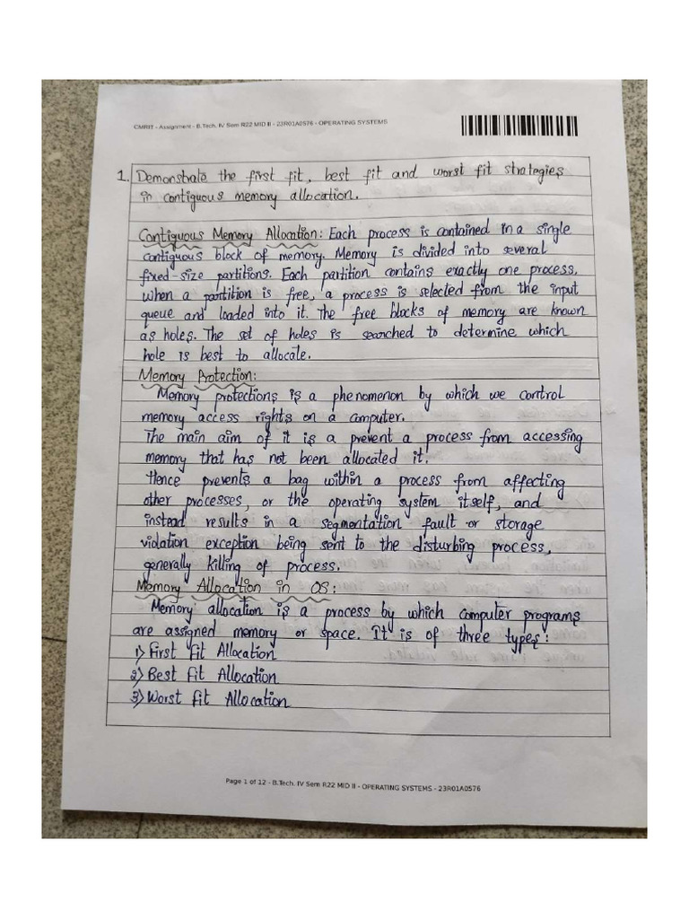 Os Assignment-2 | PDF