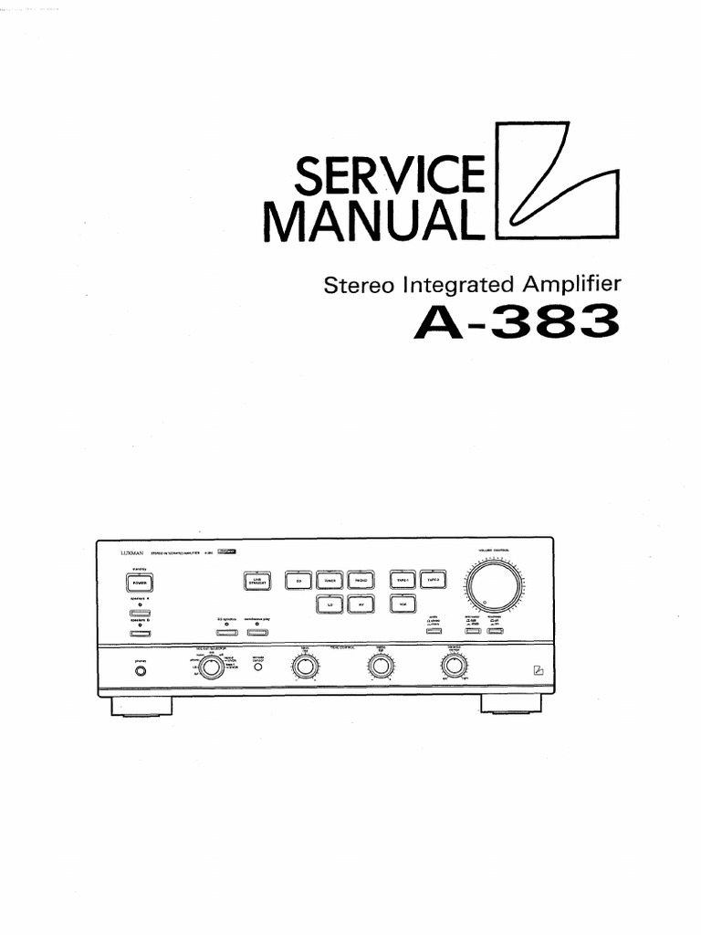 Luxman A 383 | PDF