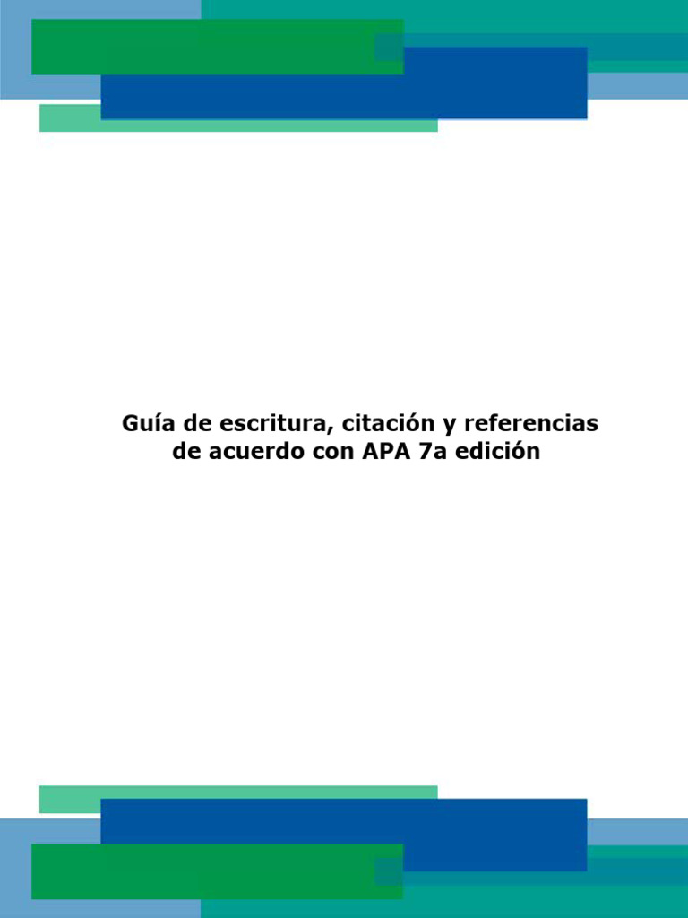 Guía APA 7: Escritura y Citación | PDF | Caso de carta | Comillas