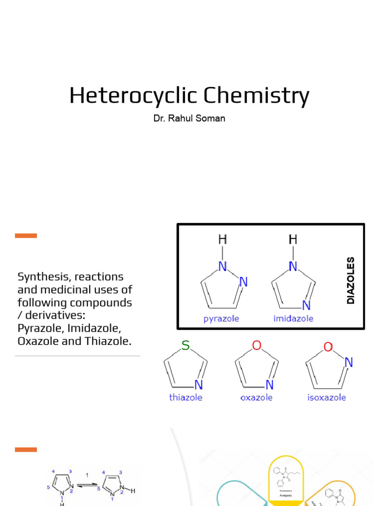 Heterocyclic Chemistry: Pyrazole & Imidazole | PDF | Organic Chemistry ...