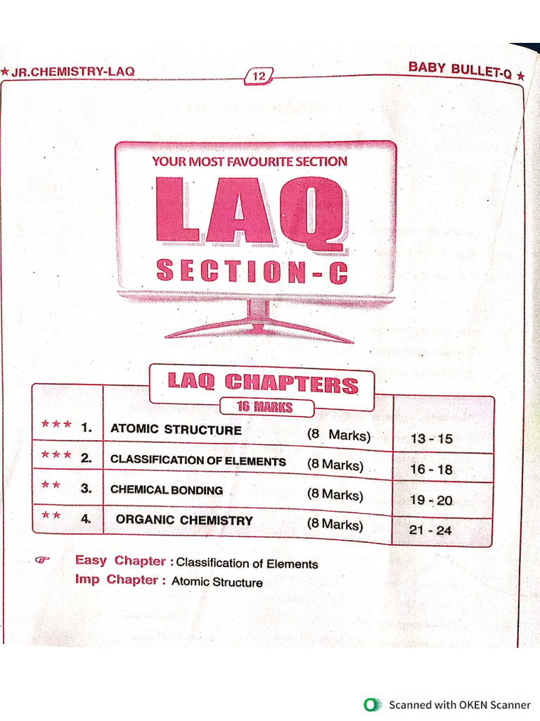 Jr. Chemistry 8m Laqs | PDF