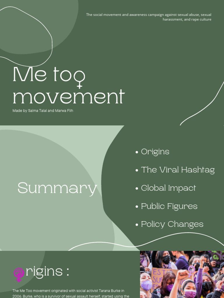 Me Too Movement: Impact & Origins | PDF | Social Policy | Gender