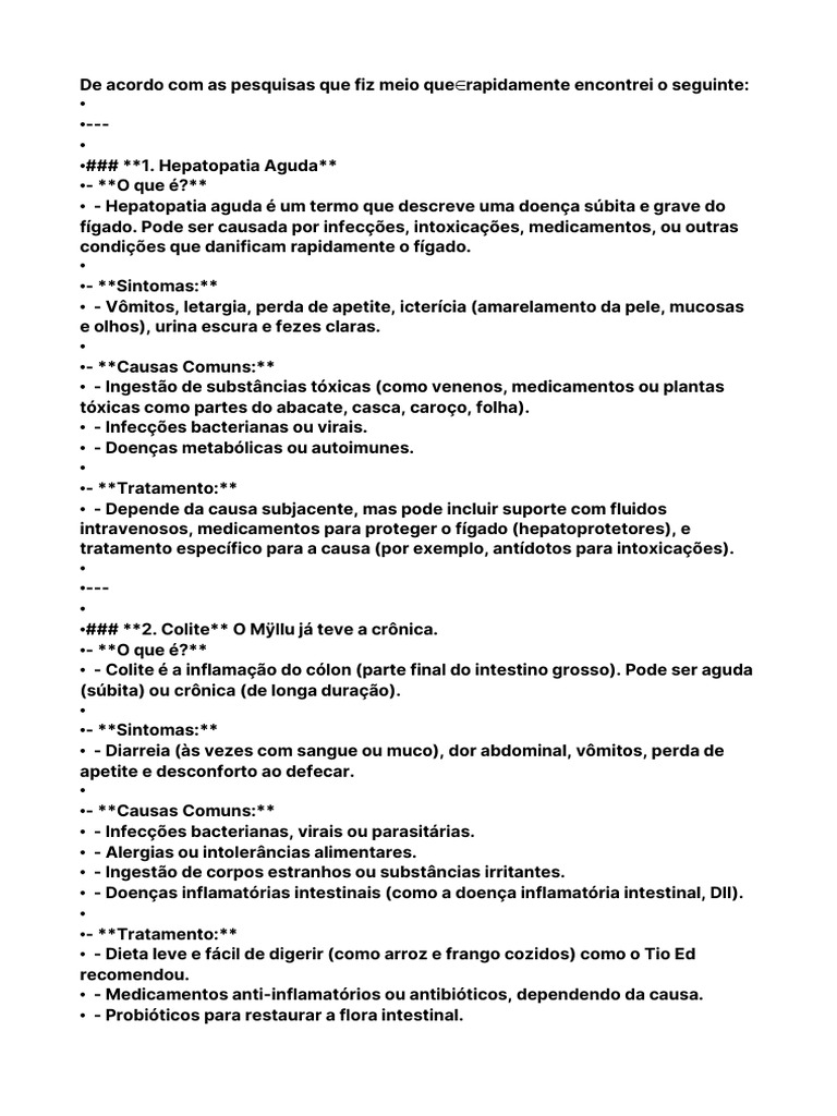 Hepatopatia | PDF | Colite ulcerosa | Especialidades médicas