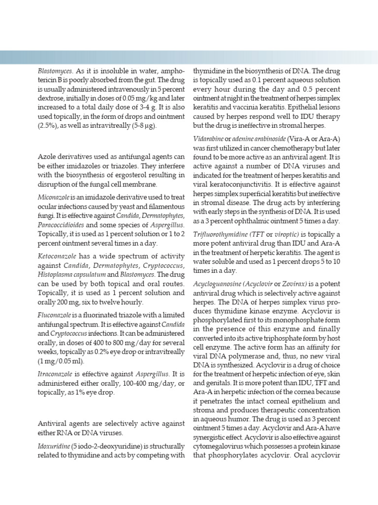 Viroptic Cost and Usage in Ocular Therapy | PDF | Nonsteroidal Anti ...