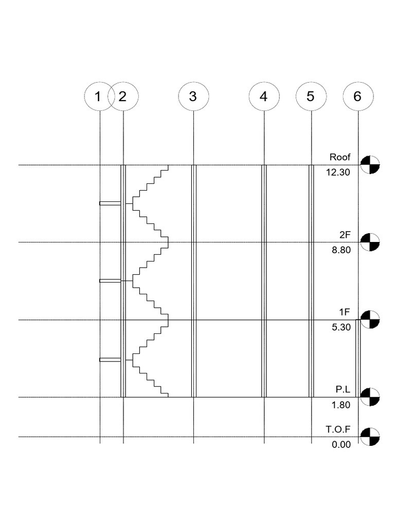 Residential Plan - Section - StairCase-Model | PDF