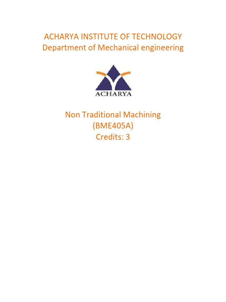 NTM_Question Bank _All Modules | PDF | Machining | Physical Sciences
