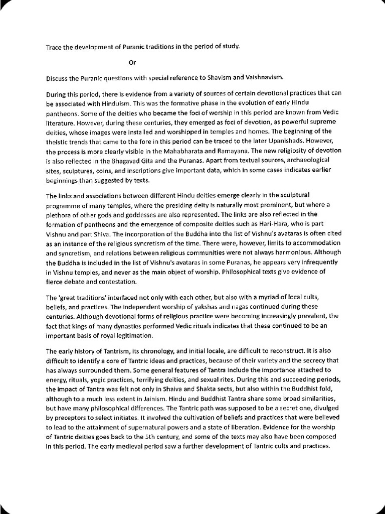 Puranic Theistic Cults | PDF