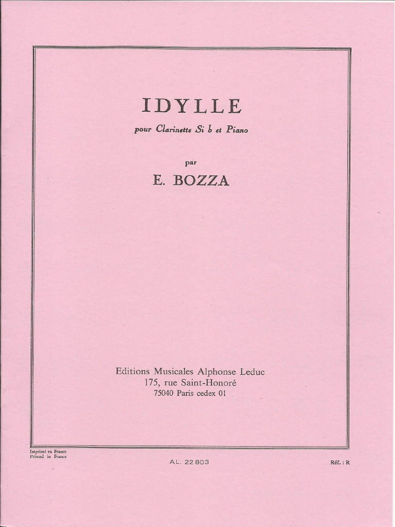 BOZZA İDYLLE 2 | PDF